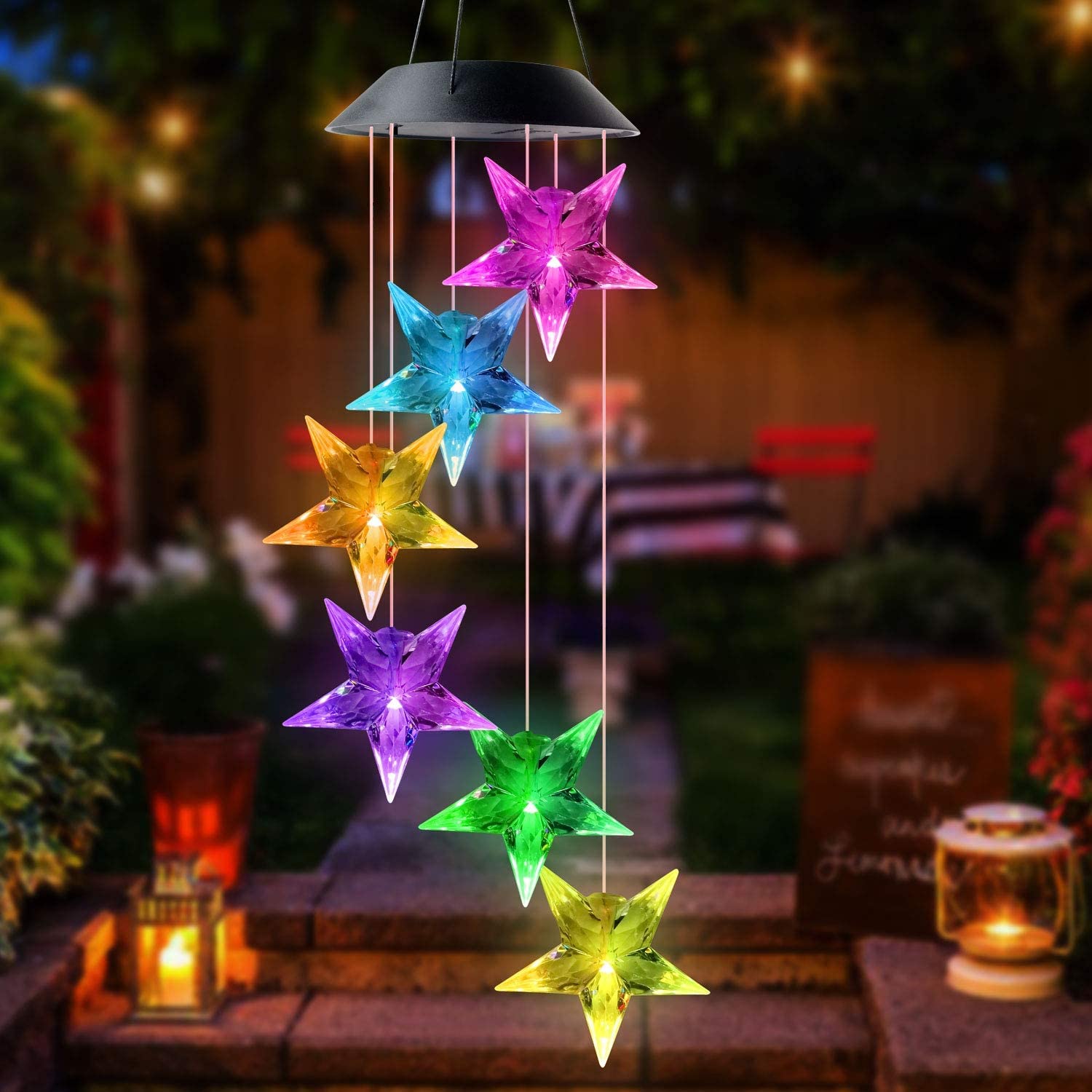 STAR WORK Solar Glow Chimes (Star) – Star Work