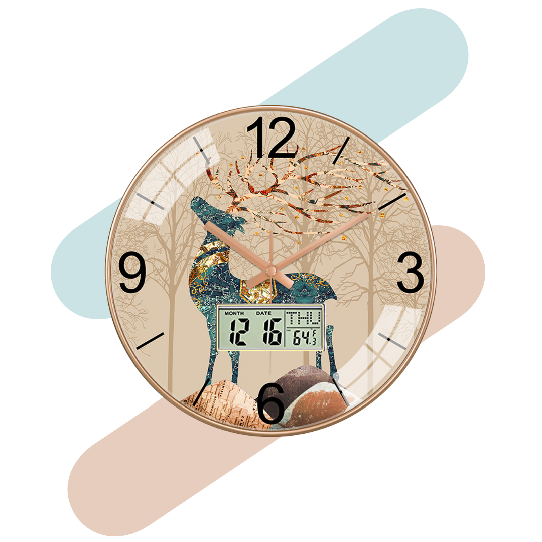 Digital Analog Wall Clock - Deer Digital – Star Work